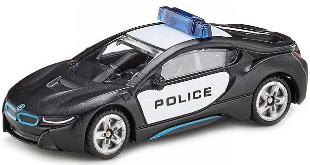 Siku 1:55 BMW i8 amerikai rendőrautó - 1533 - Játék, játékau